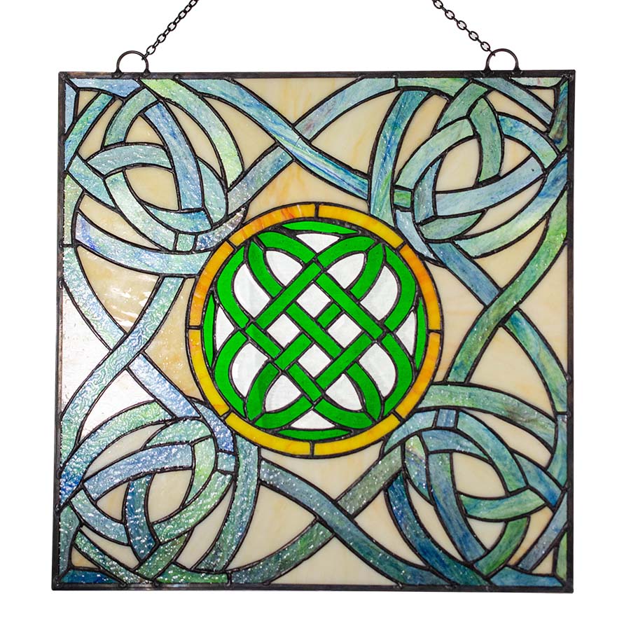 MUTI-COLORED CELTIC WINDOW: Bridgets of Erin