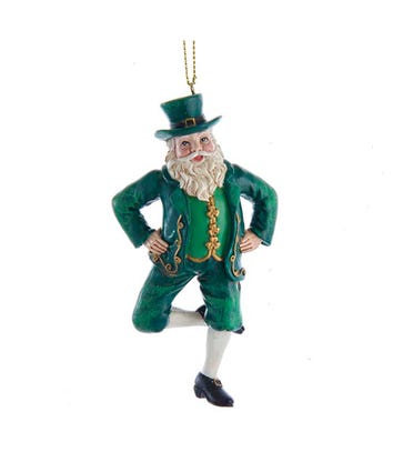 DANCING IRISH SANTA ORNAMENT: Bridgets of Erin